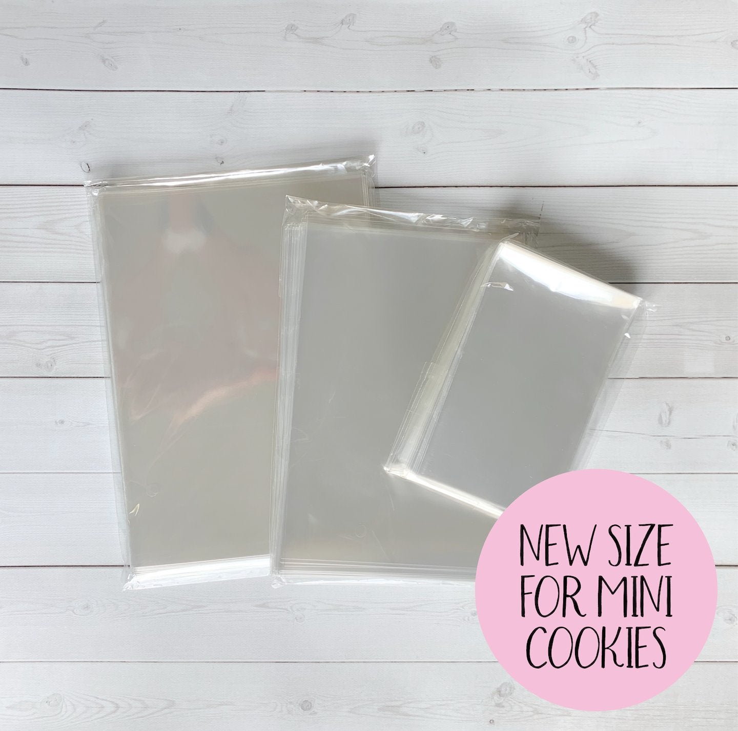 Clear cellophane bags. Flat and peel and stick. Perfect for sealing ...