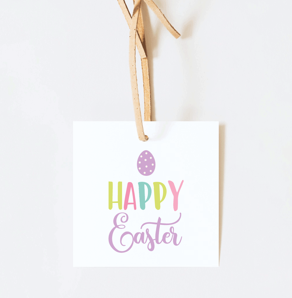 Happy Easter Tags - 2 Inch - DIGITAL DOWNLOAD – Westcoast Stencils