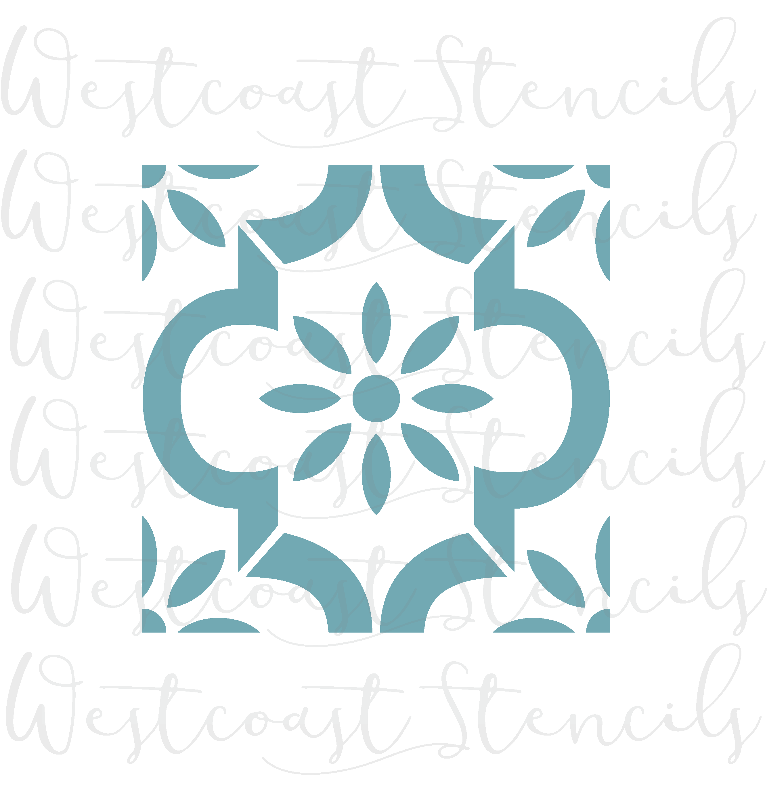 Westcoast Stencil for Decorating Cookies, baking, crafts, home decor ...