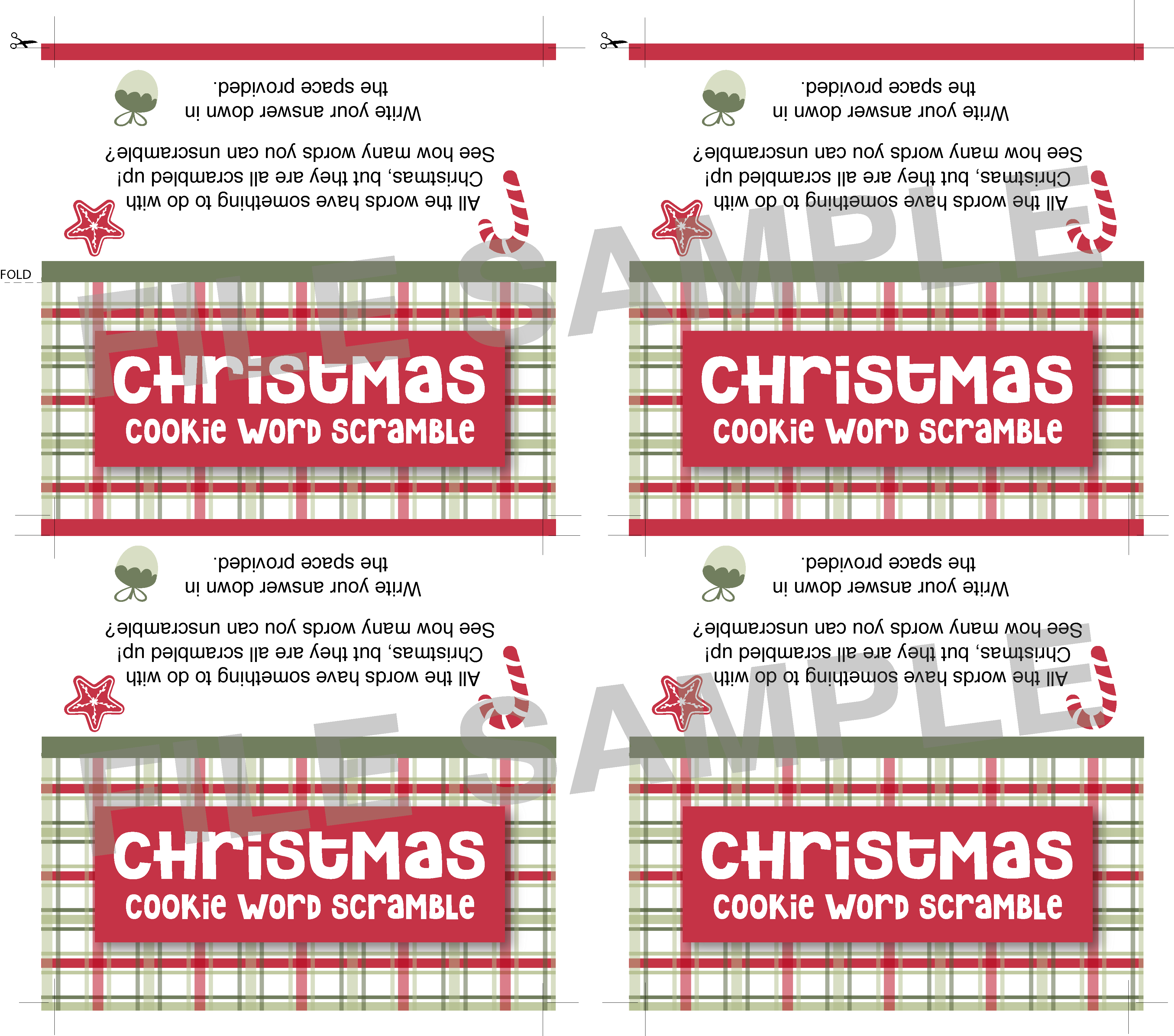 Word Scramble stencils and matching bag toppers and answer key you can ...