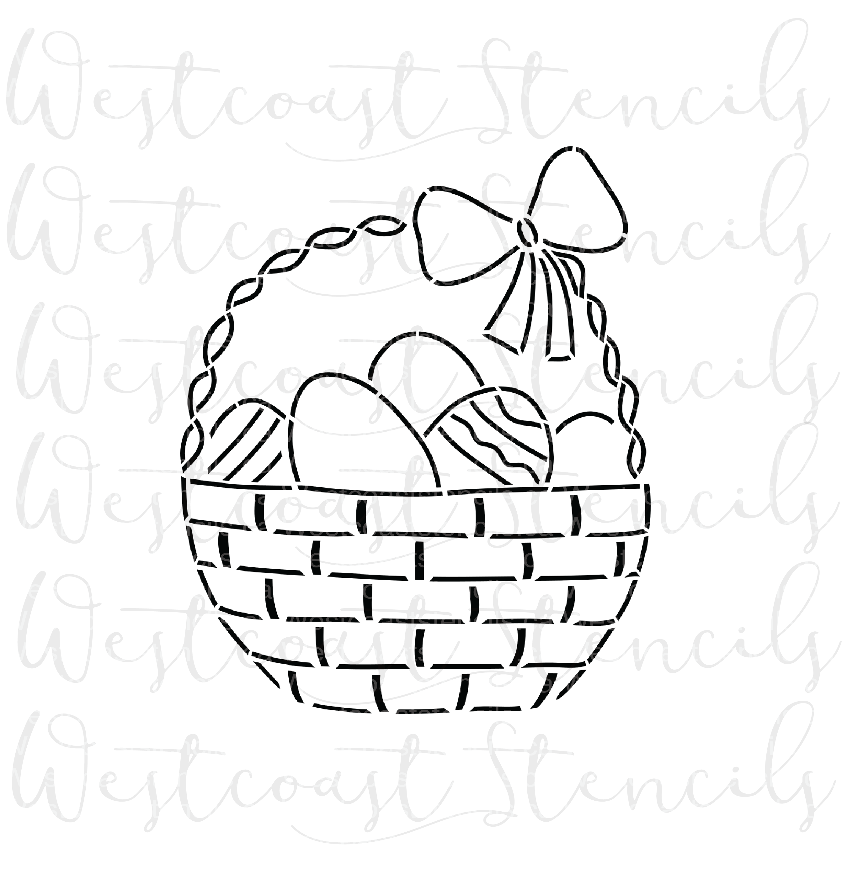 PYO Easter Basket Stencil - DIGITAL DOWNLOAD – Westcoast Stencils